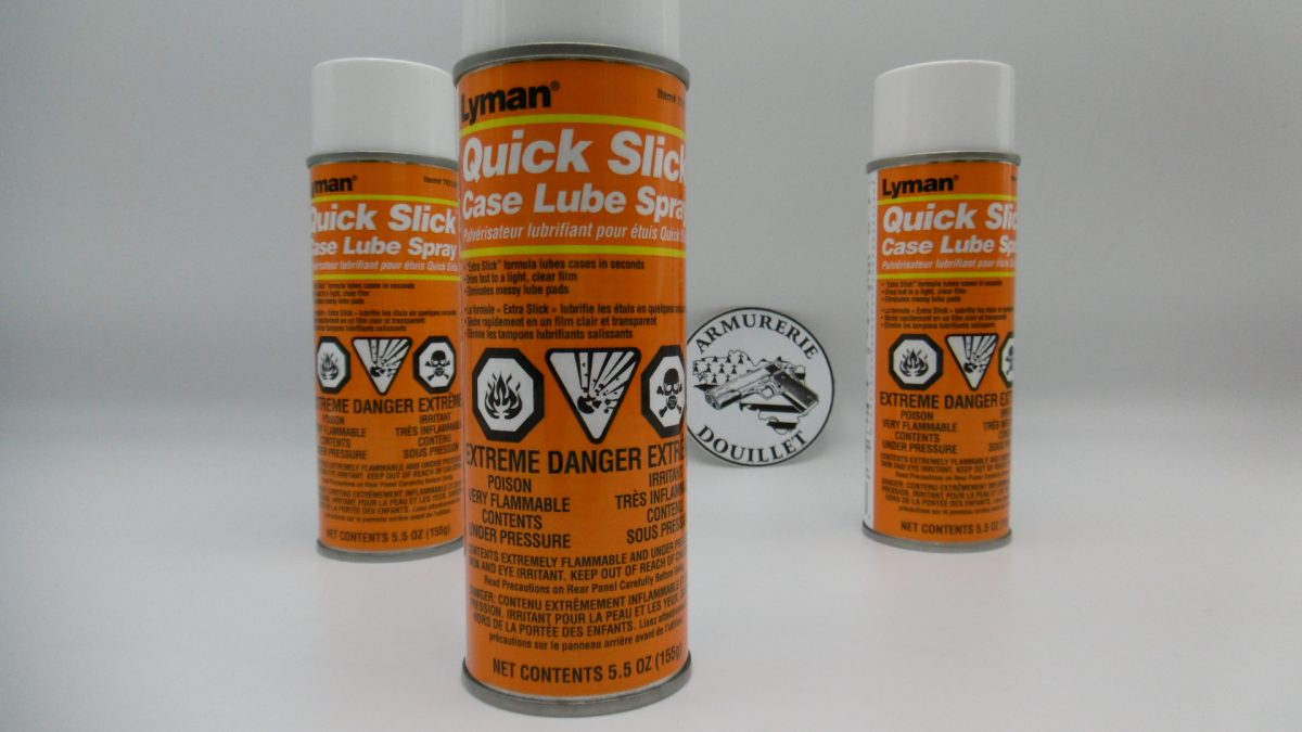 Case lube Spray Lyman « Quick Slick » 155 gr / 5,5 OZ – Armurerie Douillet