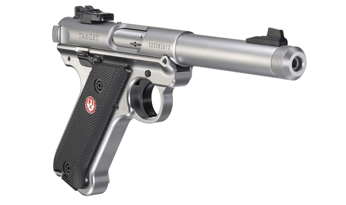 Pistolet Ruger Mark IV Inox Target Fileté (40126) Cal 22Lr – Armurerie ...