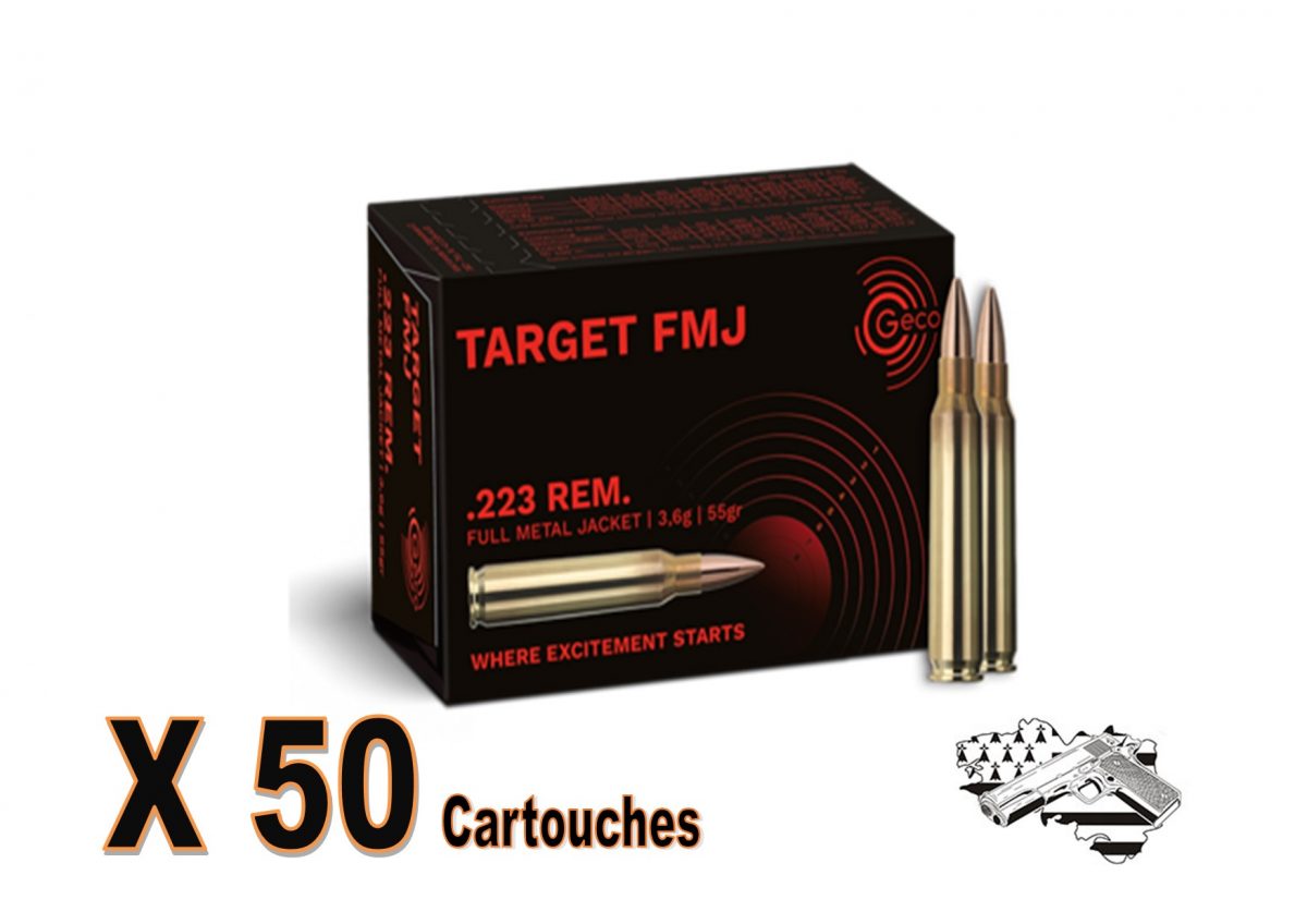 GECO .223 rem TARGET FMJ 63 grs par 50 – Armurerie Douillet