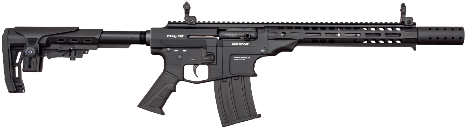 Fusil semi-automatique DERYA MK-12 AS-430 Noir cal.12/76 – Armurerie Douillet