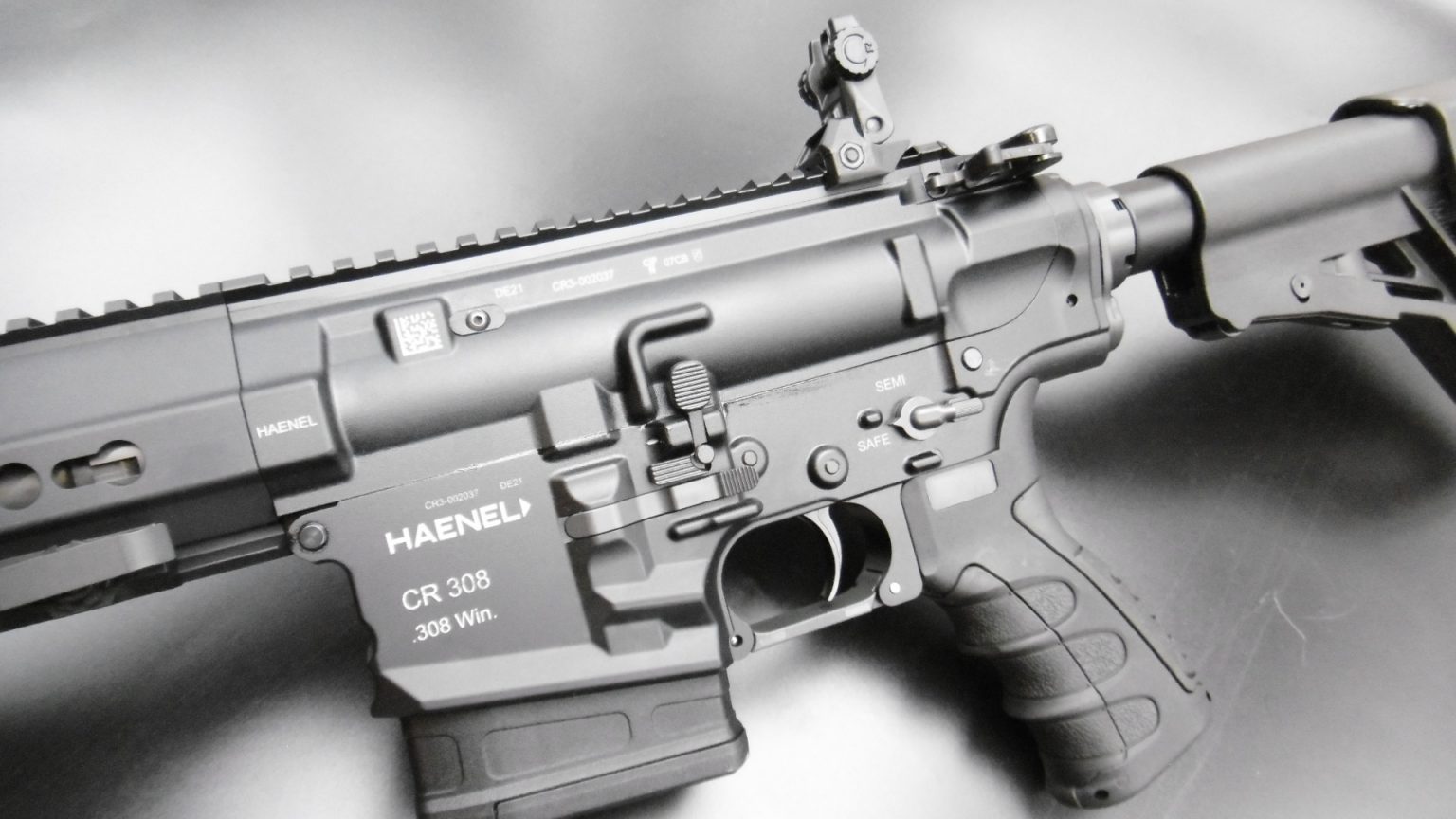 Carabine Haenel CR308 16.5 pouces noir MATCH – Armurerie Douillet