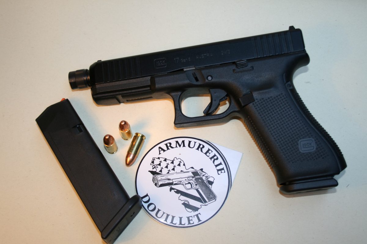 Pistolet Glock 17 gen 5 MOS FS Fileté Cal 9mm – Armurerie Douillet