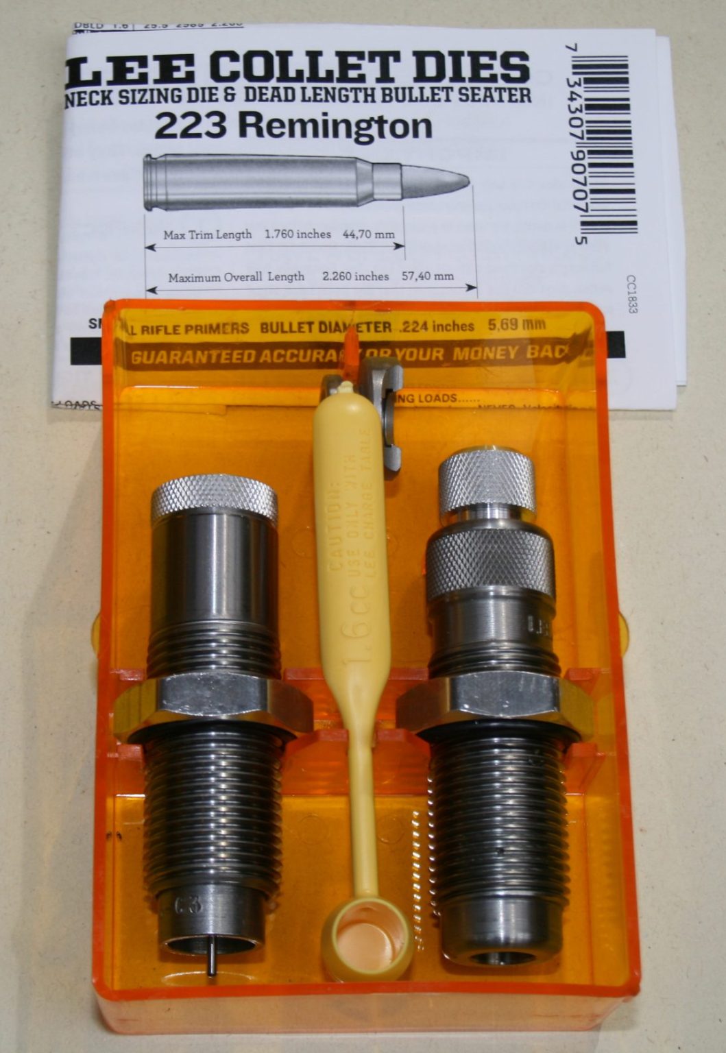 Jeux d’outils Lee Précision Collet Dies Calibre 223Rem (90707 ...