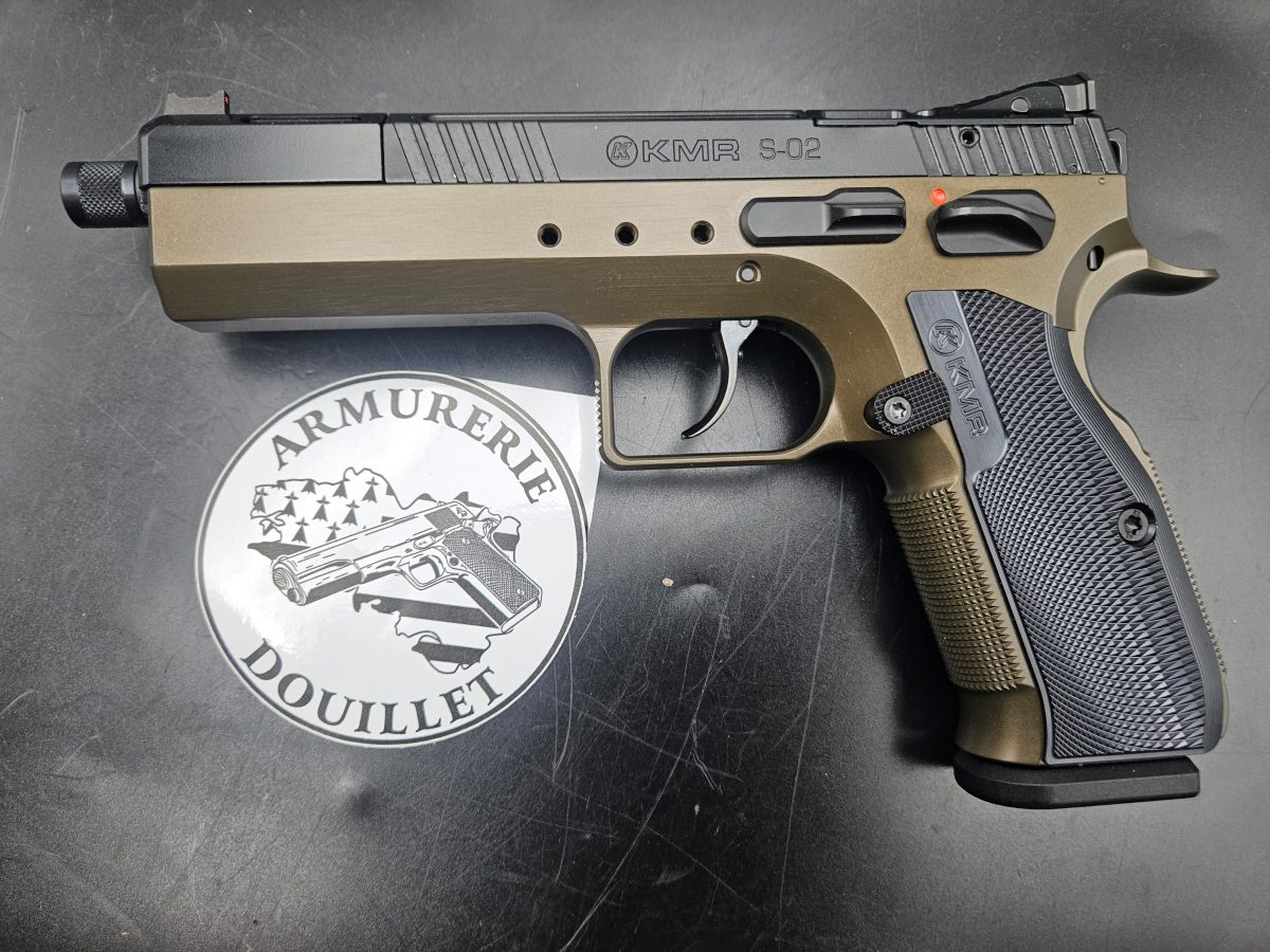 Pistolet KMR S-02 calibre 22LR Fileté et Optic Ready – Armurerie Douillet
